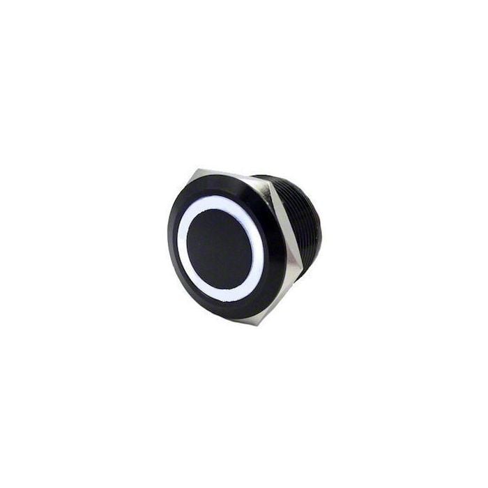 Quake LED Titan Momentary Flush Mount Switch; Black/White QRS730 ...