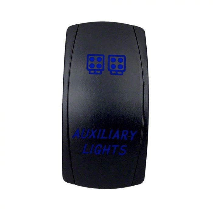 Quake LED Tundra 2-Way Auxiliary Light Rocker Switch; Blue QRS696 ...