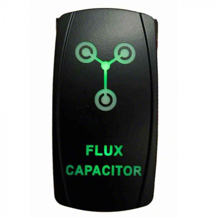 Quake LED Tundra 2-Way Flux Capacitor Rocker Switch; Green QRS291 ...