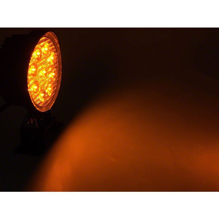 Quake LED Tundra 4-Inch Fracture Series Work Light; Amber; Spot Beam ...