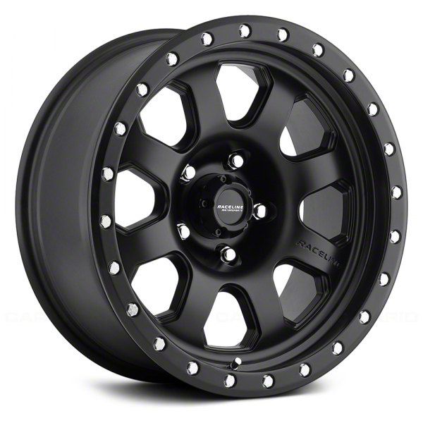Raceline Toyota 4-Runner Avenger Satin Black 6-Lug Wheel; 17x9; 0mm ...