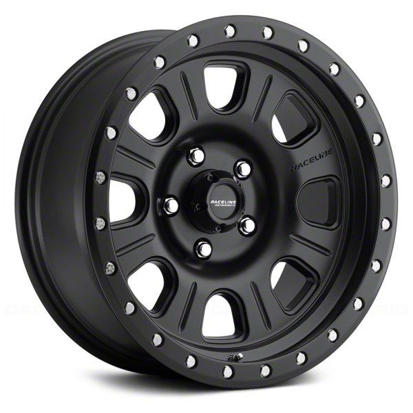 Raceline Toyota 4-Runner Monster Satin Black 6-Lug Wheel; 17x9; 0mm ...