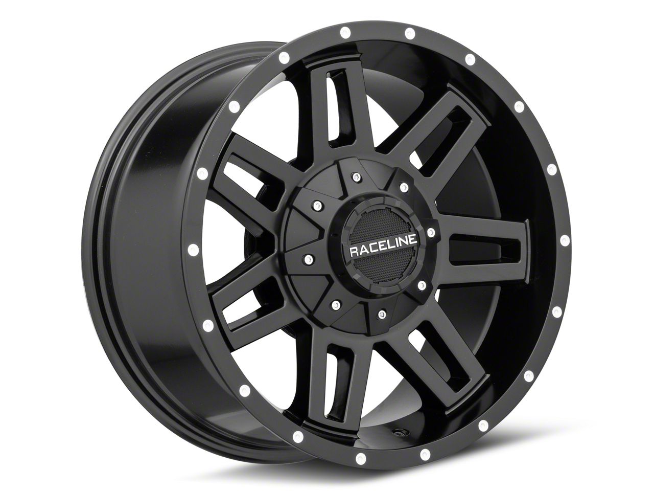 Raceline Bronco Injector Black 6-Lug Wheel; 20x9; -12mm Offset 931B ...