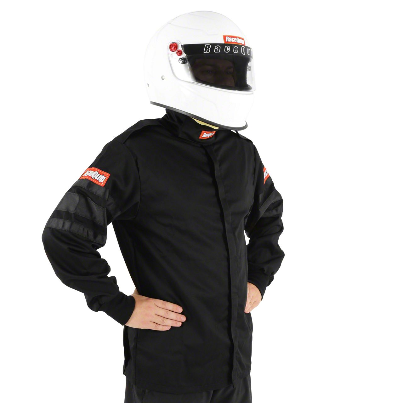 RaceQuip Universal XT Single Layer Fire Suit Jacket; Black; XL ...