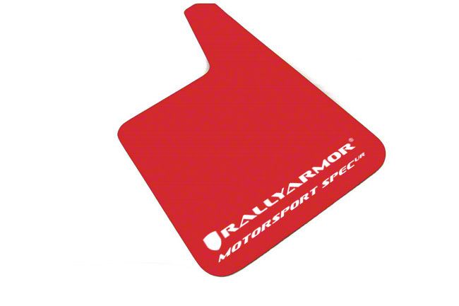 Rally Armor Jeep Gladiator Universal MSpec Red Mud Flaps with White ...