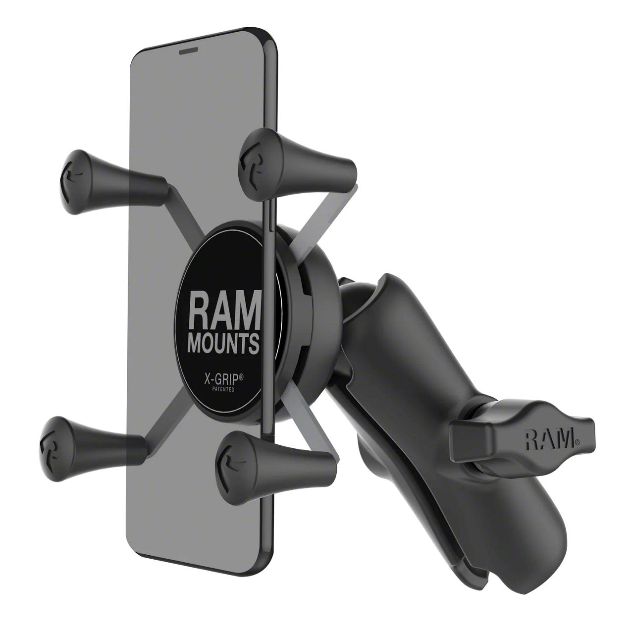 RAM Mounts Bronco X-Grip Phone Holder with Composite Double Socket Arm ...