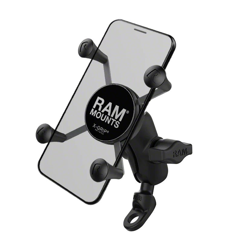 RAM Mounts Bronco X-Grip Phone Mount with 9mm Angled Bolt Head Adapter ...