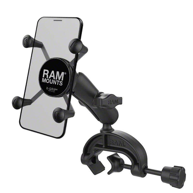RAM Mounts Bronco X-Grip Phone Mount with Composite Yoke Clamp Base RAP ...