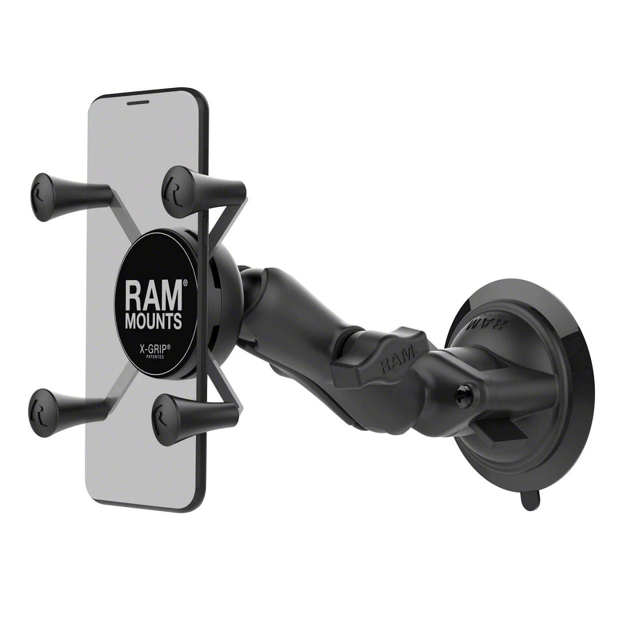 RAM Mounts Jeep Wrangler X-Grip Phone Mount with Twist-Lock Suction Cup ...