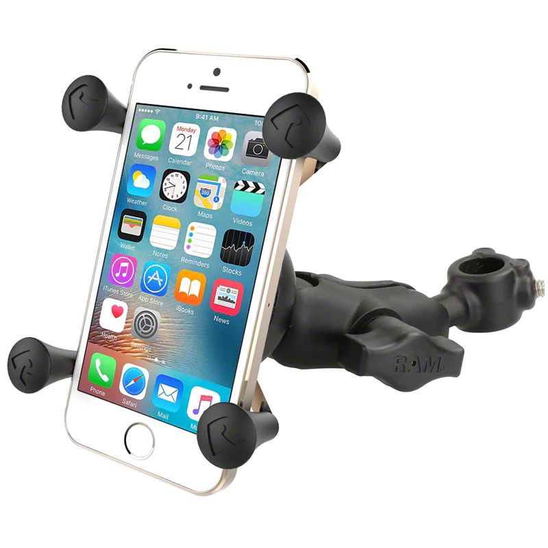 RAM Mounts Titan X-Grip Phone Mount with 1/2-Inch Diameter Rail Base ...