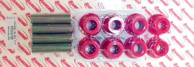 Rancho Jeep Wrangler Front and Rear Shock Bushing Kit RS970 (87-95 Jeep ...