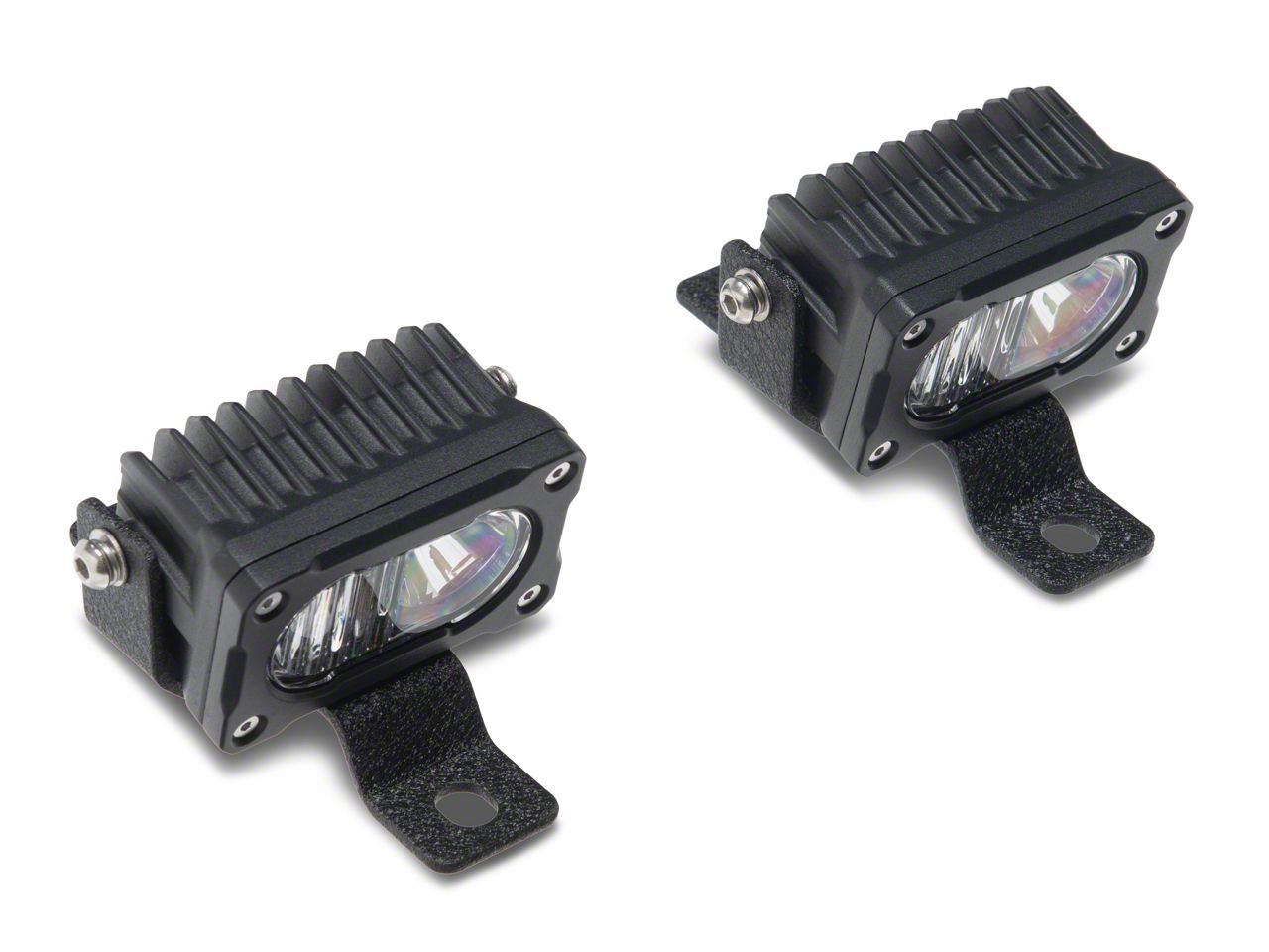 Raxiom Jeep Gladiator Cowl Mounted LED Light Kit with Brackets; White ...