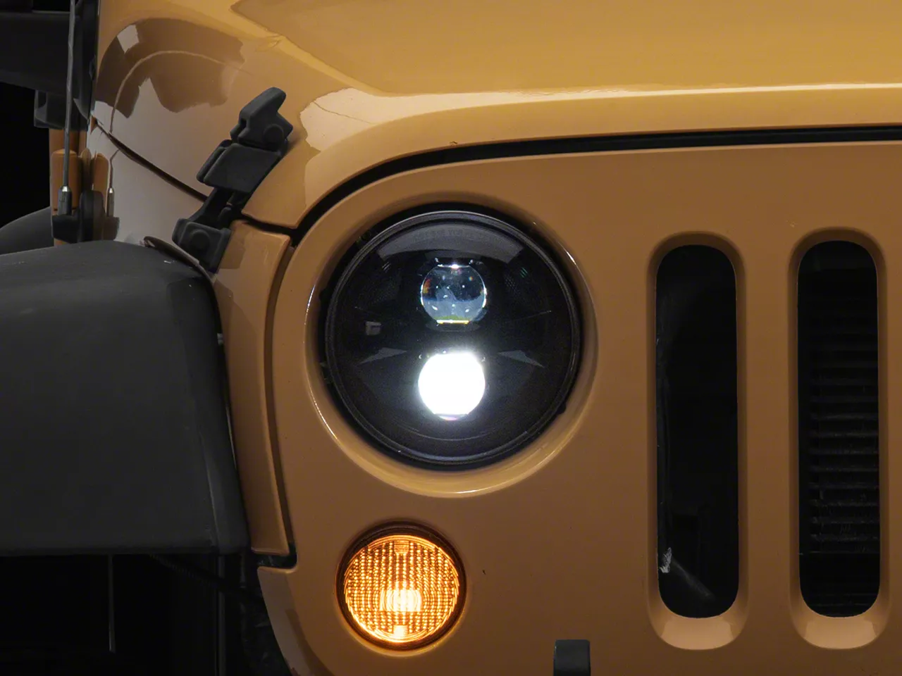 Raxiom Jeep Wrangler Axial Series DB1 LED Headlights; Black Housing ...