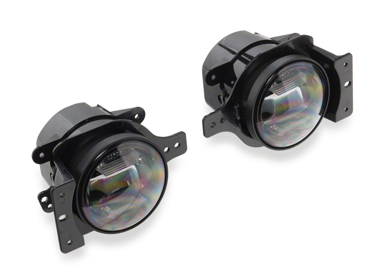 Raxiom Jeep Wrangler Axial Series LED Angel Eye Fog Lights; Amber and ...