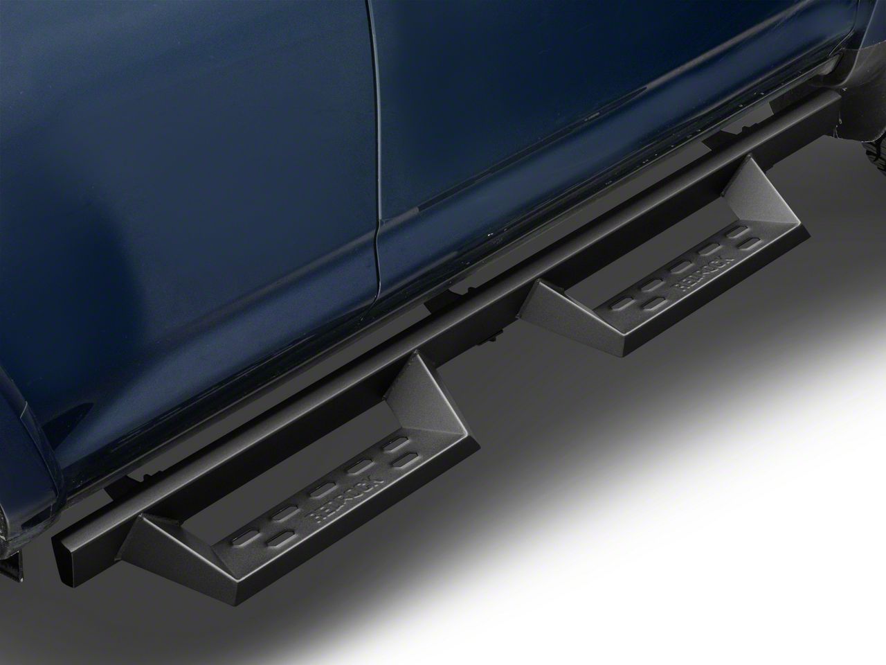 RedRock Toyota 4-Runner 4-Inch Drop TC1 Running Boards; Textured Black ...