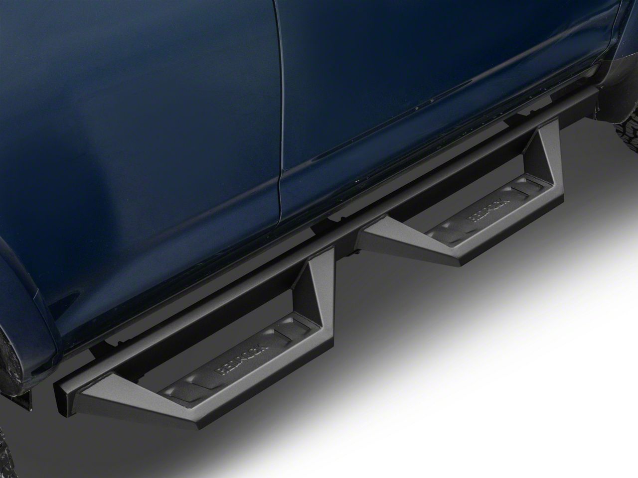 RedRock Toyota 4-Runner TC2 Drop Step Running Boards; Textured Black ...
