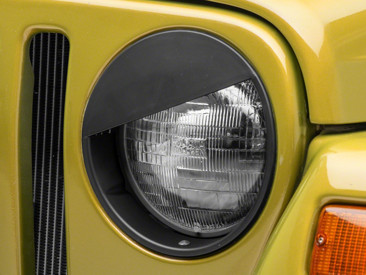 RedRock Jeep Wrangler Angry Eye Headlight Trim J165194 (97-06 Jeep ...