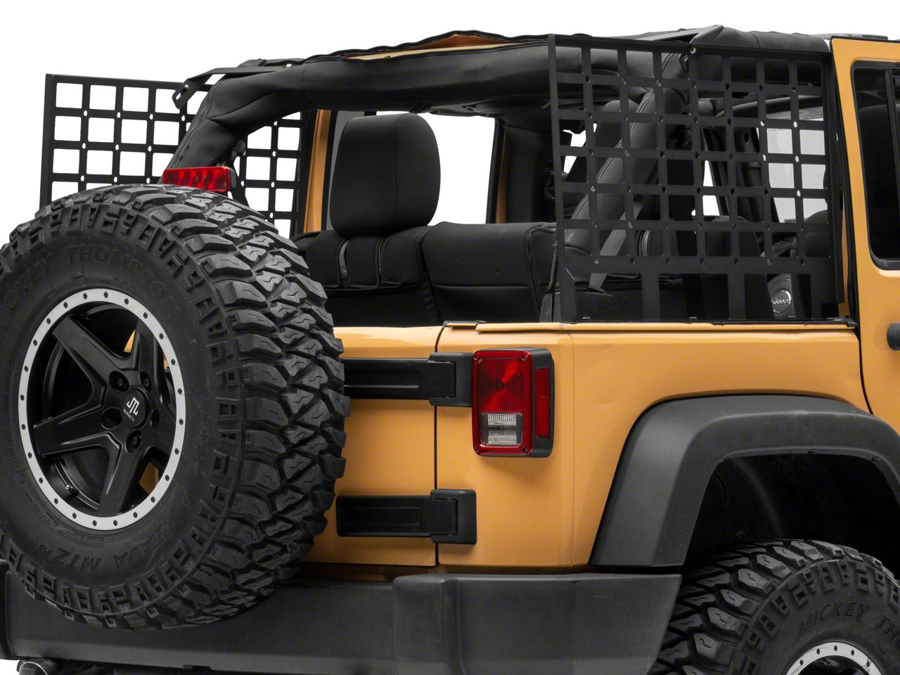 RedRock Jeep Wrangler Hard Top Rear Window Molle Panels J166730 (07-18 ...