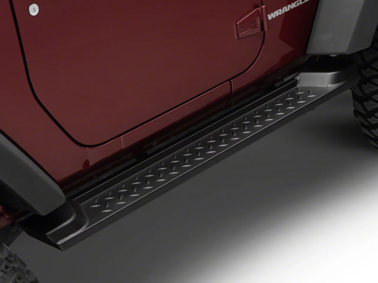 RedRock Jeep Wrangler Heavy Duty Steel OE Style Side Steps J216056 (07 ...