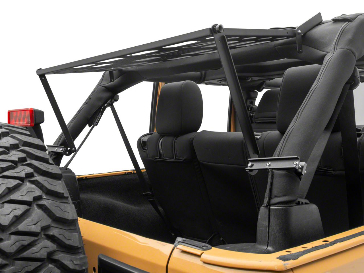 RedRock Jeep Wrangler Overhead Molle Panel J166731 (07-18 Jeep Wrangler ...