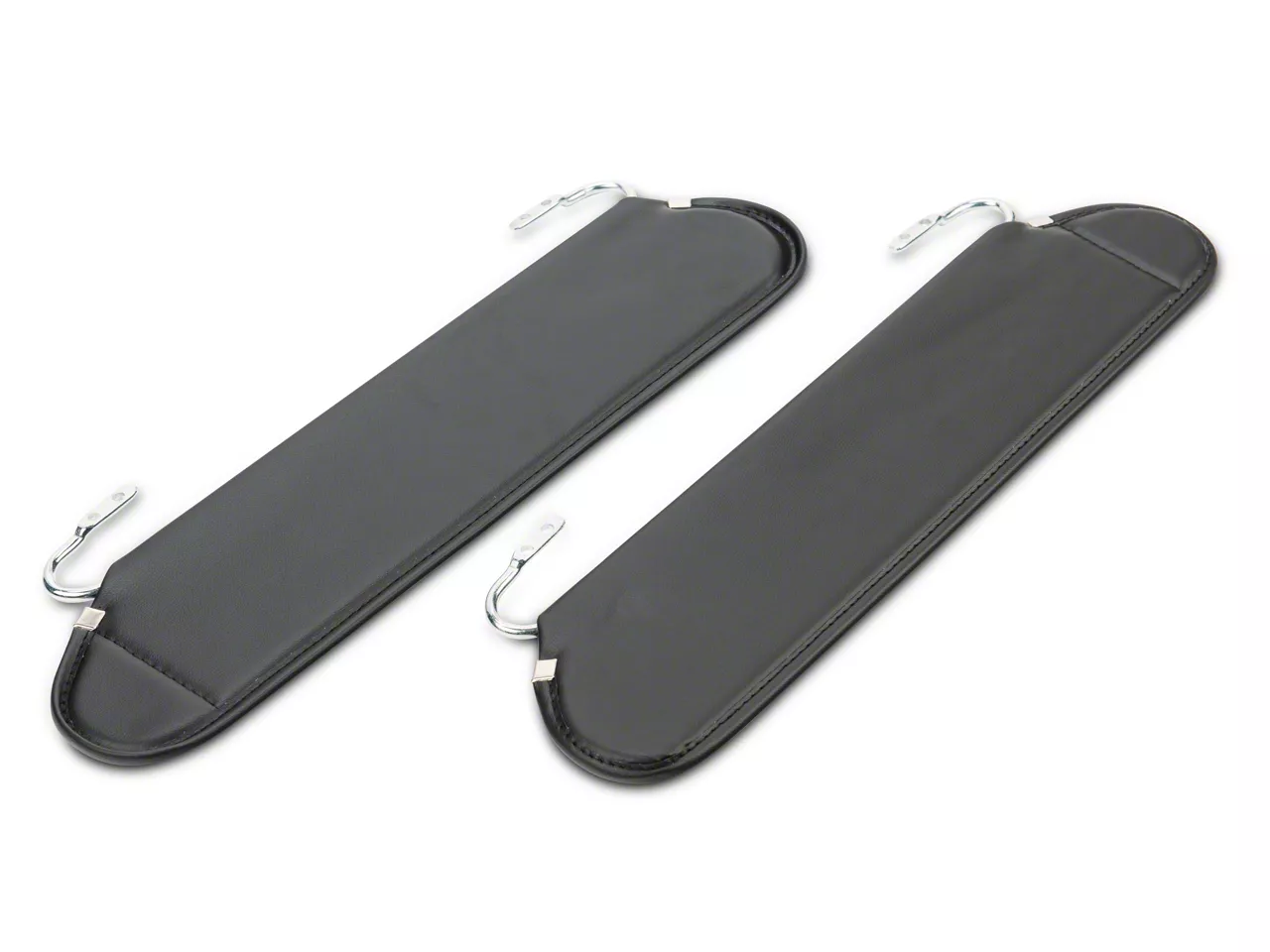 RedRock Jeep Wrangler Sunvisors; Black J170478 (87-95 Jeep Wrangler YJ ...