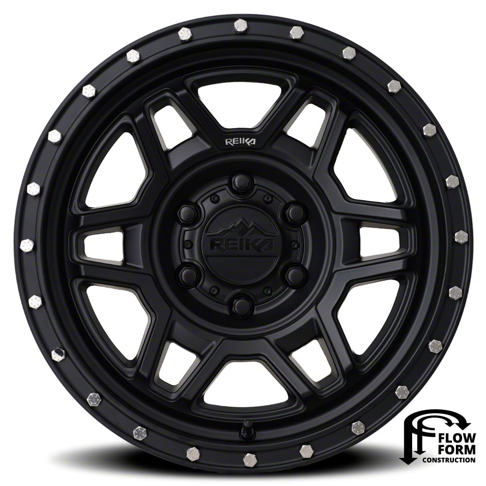 Reika Toyota 4-Runner R40 Trooper Satin Black 6-Lug Wheel; 17x9; -12mm ...