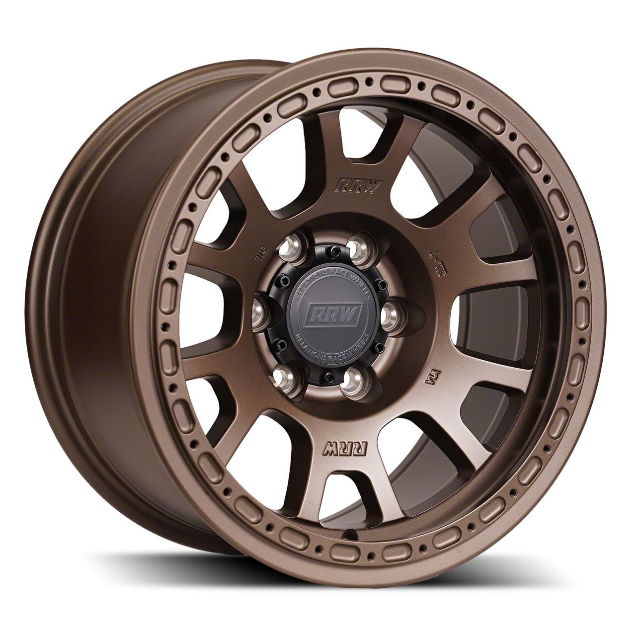Relations Race Wheels Tacoma RR5-H Matte Bronze 6-Lug Wheel; 17x8.5; -12mm Offset 10-477 (16-23 ...
