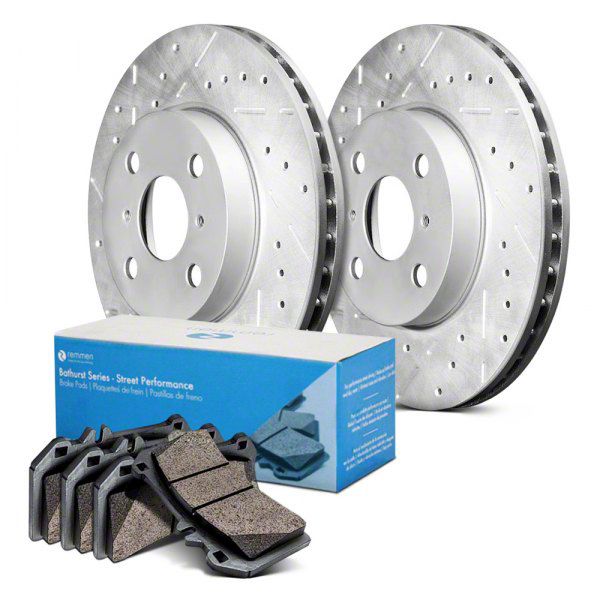 Toyota 4-Runner Bathurst Series Cross-Drilled and Slotted 6-Lug Brake ...