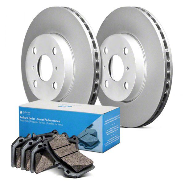 Toyota 4-Runner Bathurst Series Plain 6-Lug Brake Rotor and Ceramic Pad ...