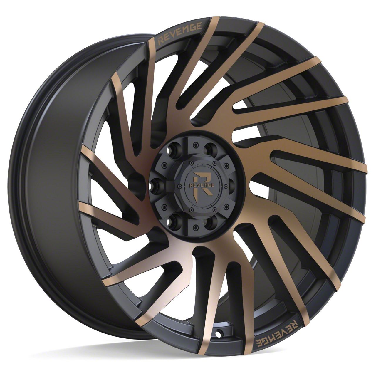 Revenge Off-Road Wheels Toyota 4-Runner RV-207 Satin Black and Bronze ...