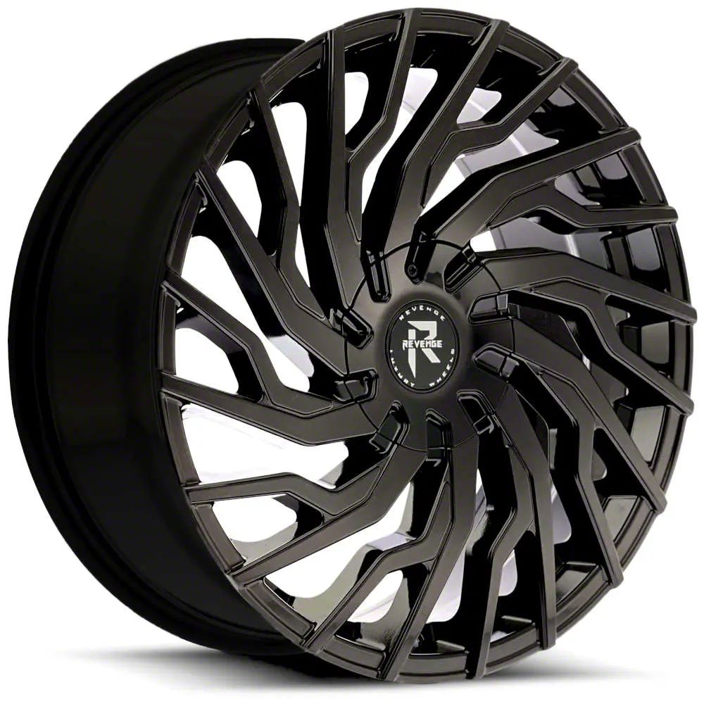 Titan XD RL-101 Gloss Black 6-Lug Wheel; 26x10; 25mm Offset (16-24 ...