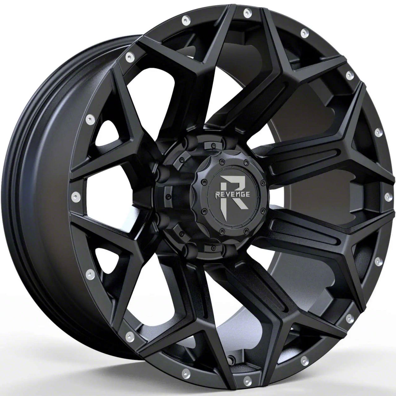 Tundra RV-202 Satin Black with Dots 5-Lug Wheel; 20x9; 0mm Offset (07-13 Tundra) - Free Shipping