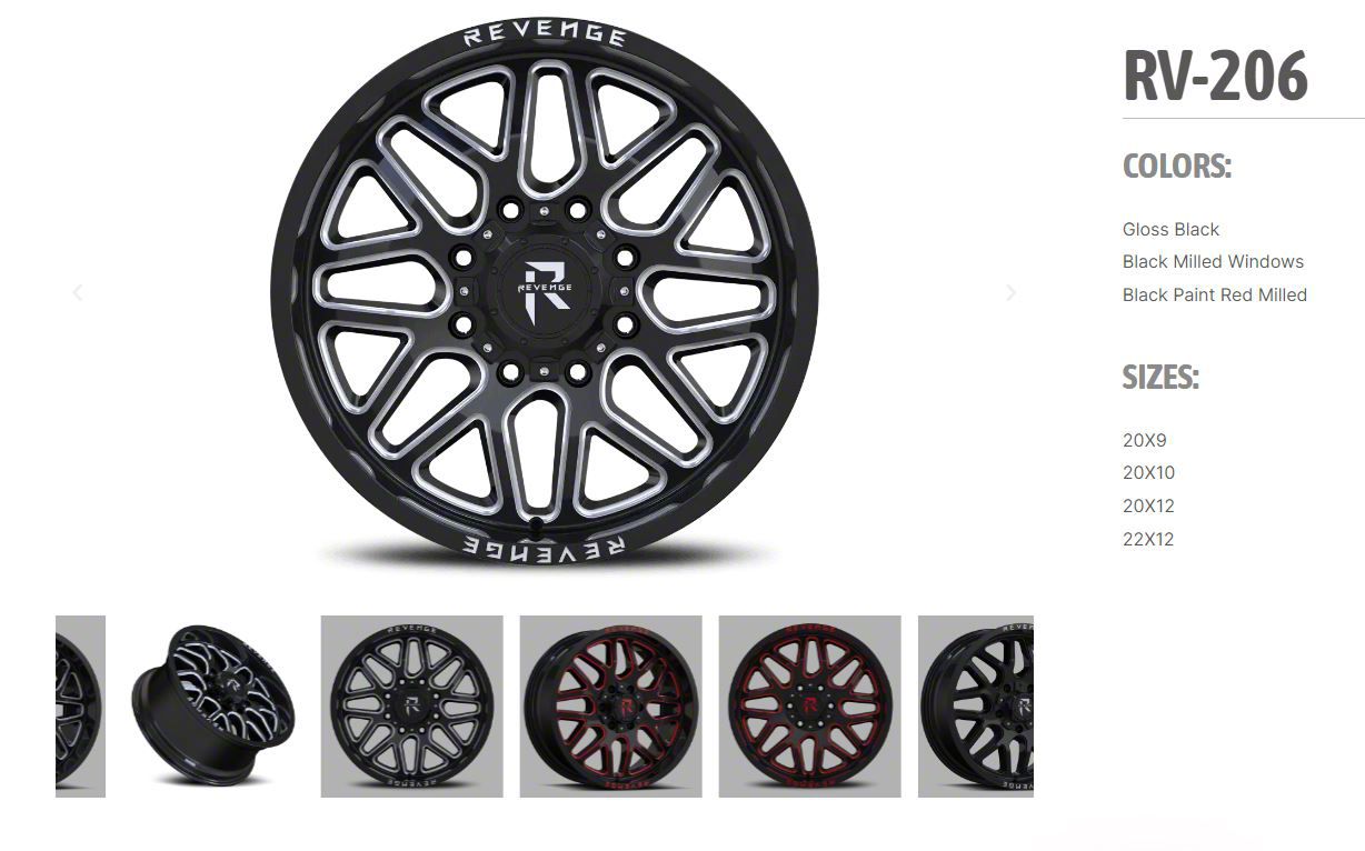 Toyota 4-Runner RV-206 Black and Milled 6-Lug Wheel; 20x9; 12mm Offset ...