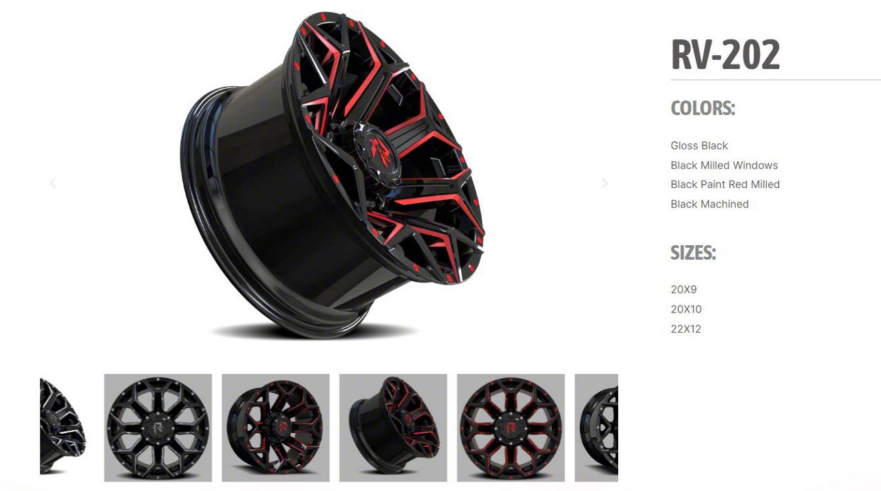 Revenge Off-Road Wheels Bronco RV-202 Satin Black with Dots 6-Lug Wheel ...