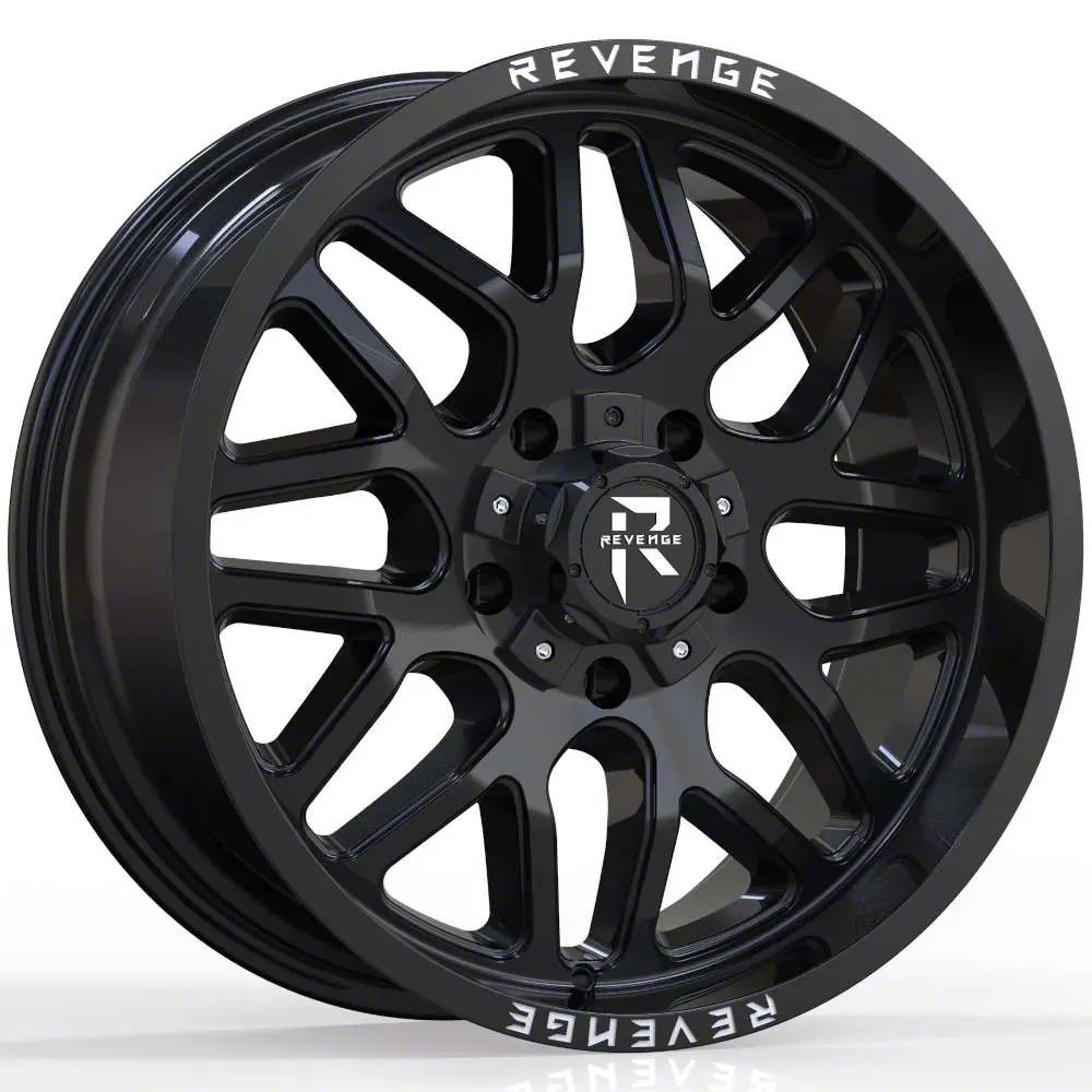Revenge Off-Road Wheels Jeep Wrangler RV-206 Gloss Black Wheel; 20x10 ...