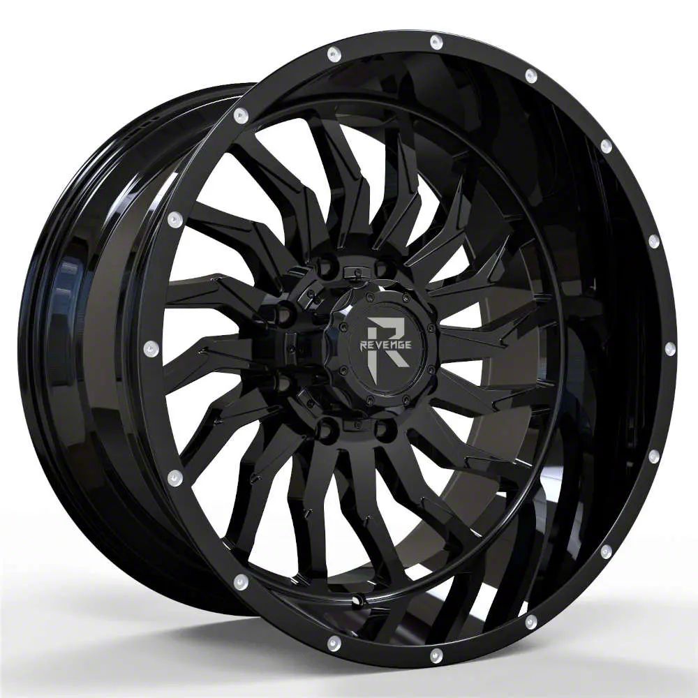 Tundra RV-204 Gloss Black 6-Lug Wheel; 20x9; -12mm Offset (22-25 Tundra ...
