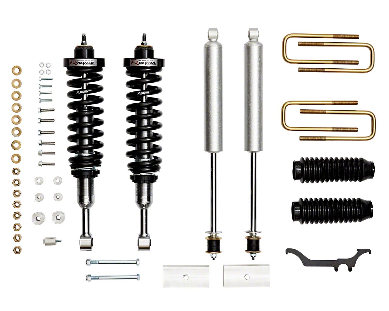 Revtek Tacoma 3-Inch Front Coil-Over Kit with Rear Lift Blocks REV-908 ...