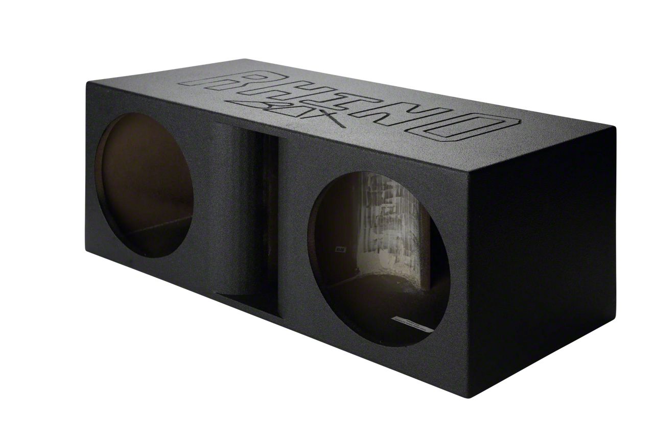 Bronco Dual 15-Inch Horn Ported Subwoofer Box; Poly Coated (Universal ...