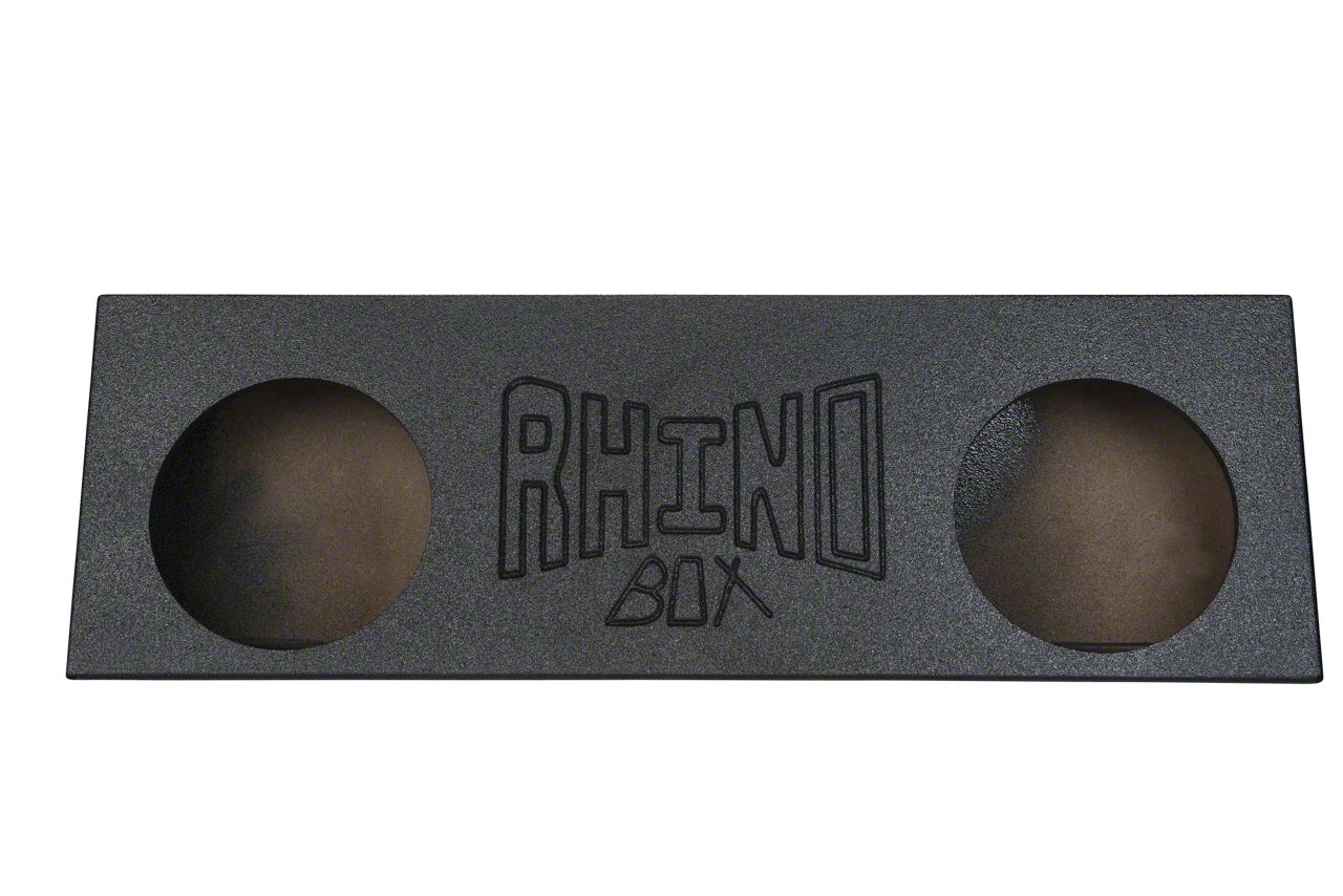 Jeep Gladiator Dual 10-Inch Behind Seat Subwoofer Box; Poly Coated ...