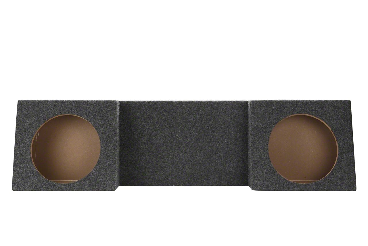 Jeep Gladiator Dual 10-Inch Behind Seat Subwoofer Box; Poly Coated ...