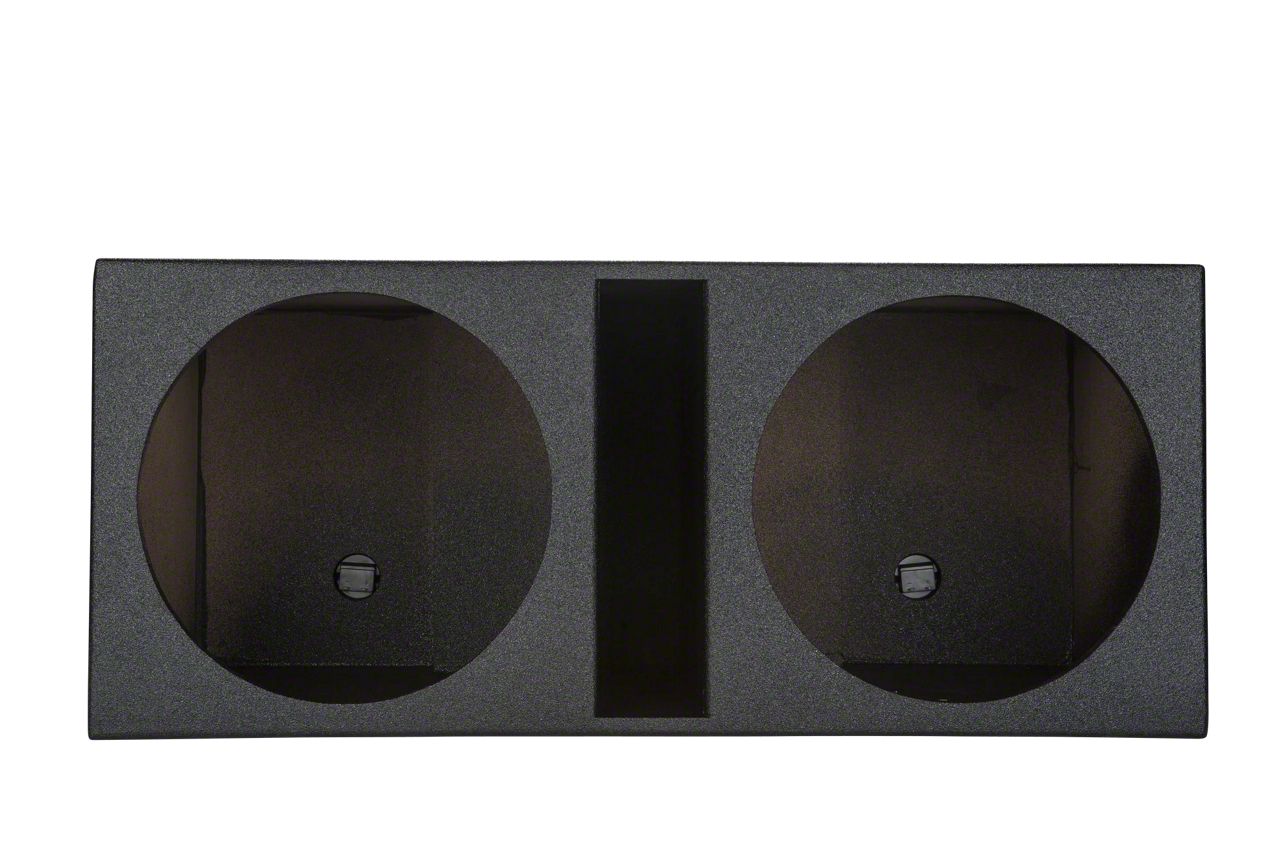Jeep Gladiator Dual 15-Inch Slot Ported Subwoofer Box; Poly Coated ...