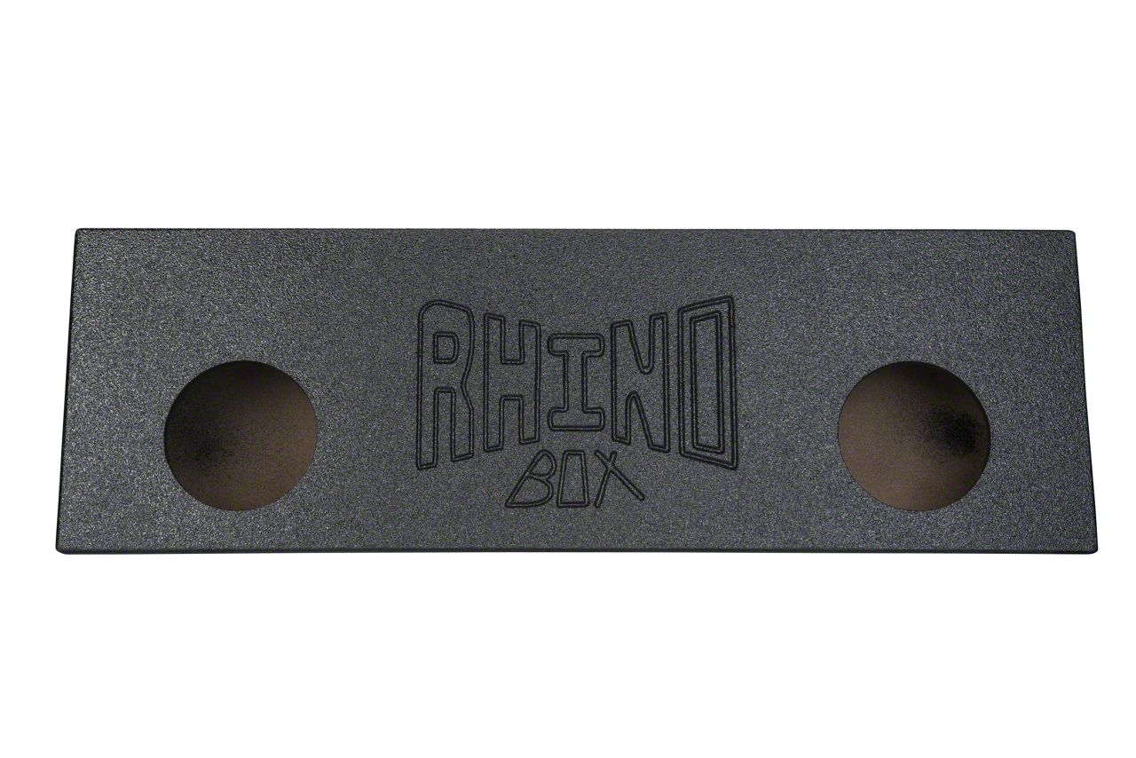 Jeep Gladiator Dual 8-Inch Behind Seat Subwoofer Box; Poly Coated ...
