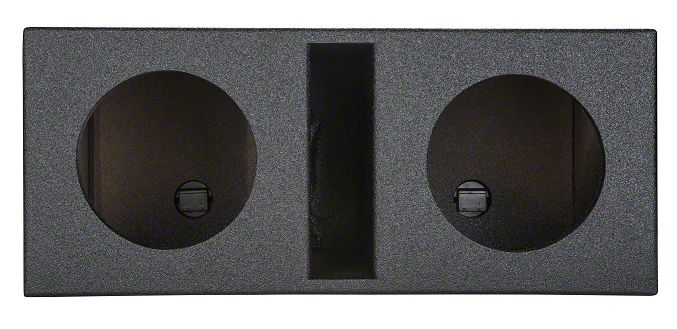 Jeep Gladiator Dual 8-Inch Slot Ported Subwoofer Box; Poly Coated ...