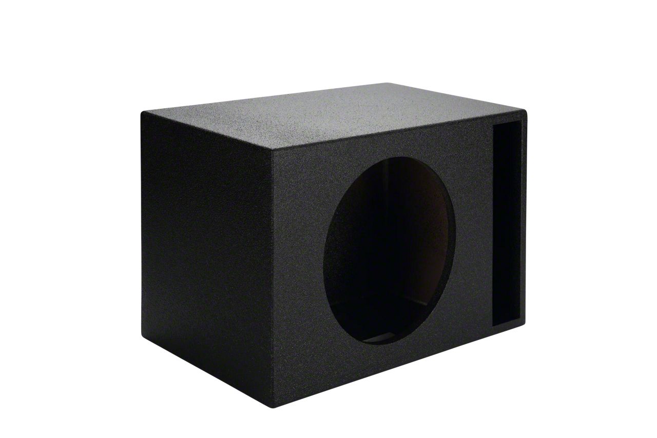 Jeep Gladiator Single 12-Inch Slot Ported Subwoofer Box; Poly Coated ...