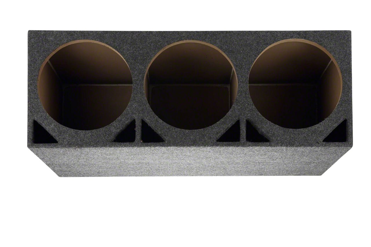 Jeep Gladiator Triple 15-Inch Double Ported Subwoofer Box; Carpeted ...