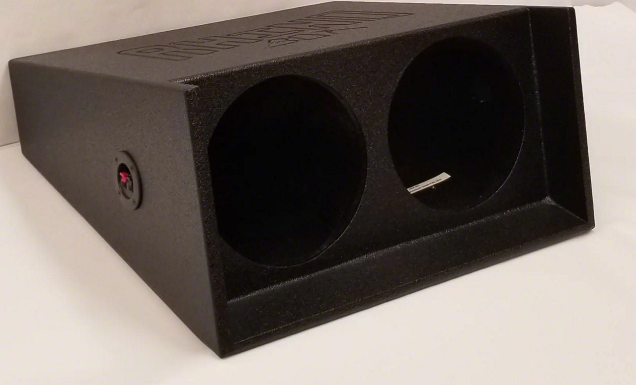 Rhino Box Jeep Wrangler Dual 10-Inch Down Fire Subwoofer Box; Poly ...