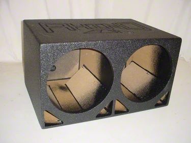 Tacoma Dual 10-Inch Double Ported Subwoofer Box; Poly Coated (Universal ...