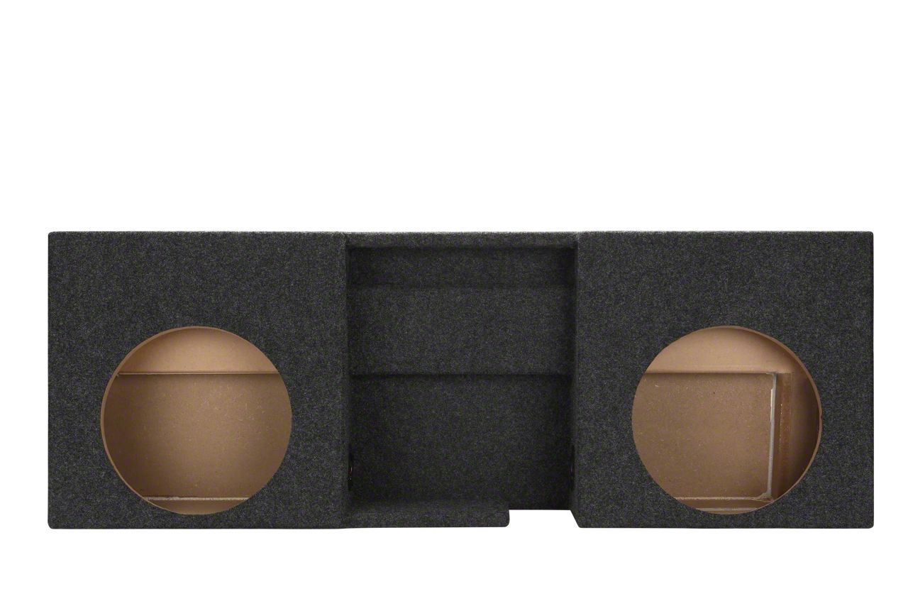 Tacoma Dual 12-Inch Behind Seat Subwoofer Box; Carpeted (05-23 Tacoma ...