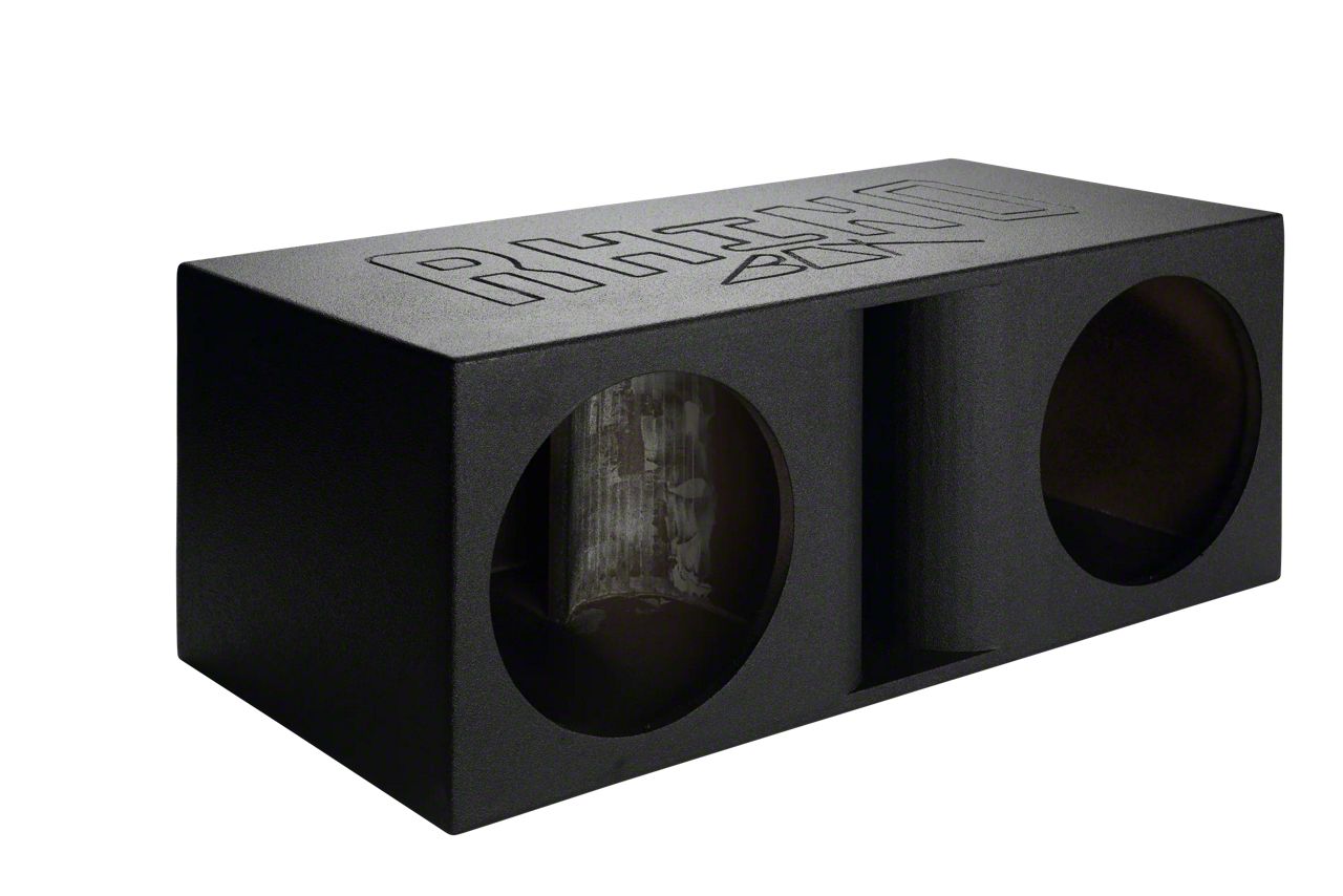 Tacoma Dual 12-Inch Horn Ported Subwoofer Box; Poly Coated (Universal ...