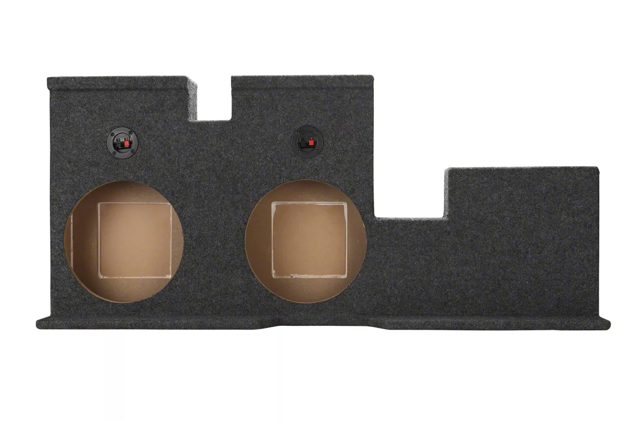 Tundra Dual 12-Inch Down Firing Subwoofer Box; Carpeted (07-13 Tundra ...